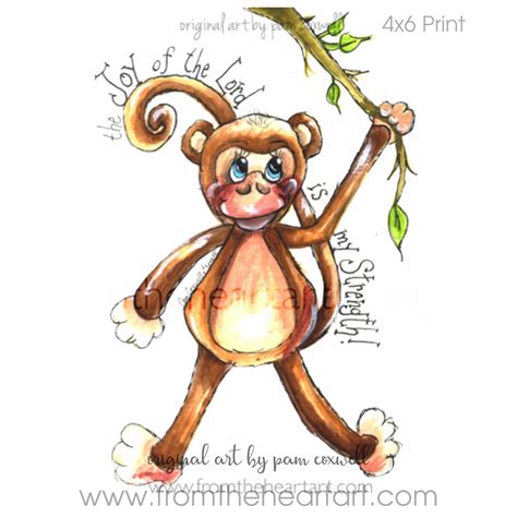 Jungle Monkey Print Nehemiah 810 From The Heart Art Scripture