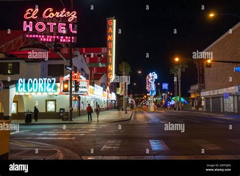 Historic El Cortez Hotel Neon Sign Freemont Street Las Vegas Nevada