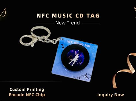 Mini Cd Keychain Storage Album Nfc Music Cd Keychain Cxj Card Factory