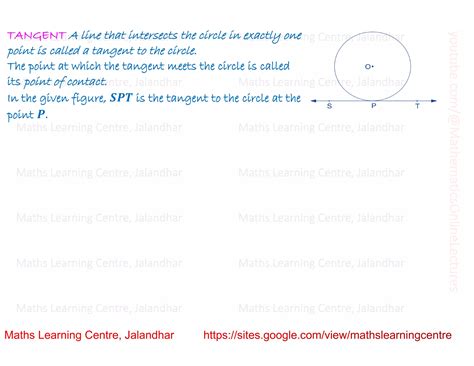 Class 9chapter 10circlesbasic Definitions And Theorems Related To