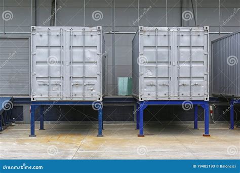 Cargo Container Stock Image Image Of Silver Cargo Transportation 79482193