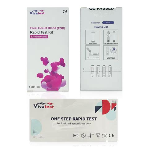 Vivatest Fob Test Kit 2 Pack Colloidal Gold Fecal Occult Blood Test