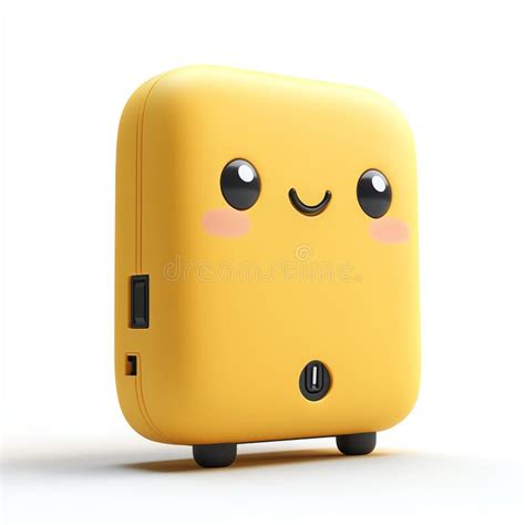 Cute And Cheerful Cartoon Surge Protector On A White Background Stock Illustration