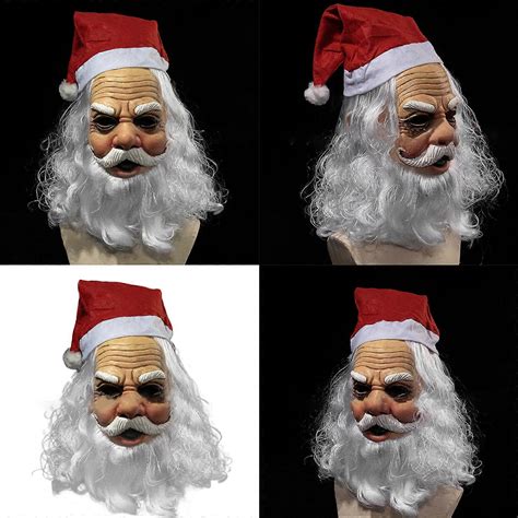 Christmas Santa Clauses Latex Mask Full Face Latex Mask Santa Clauses