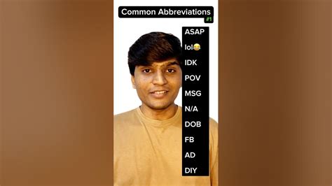 English Common Abbreviation Class 01 English Vocabulary Shorts