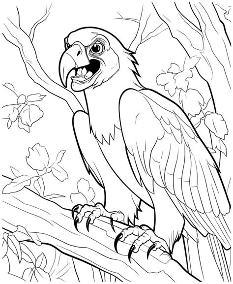 Buzzard Coloring Page 2025