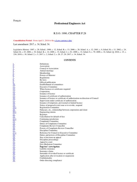 Professional Engineers Act Pdf License Architect