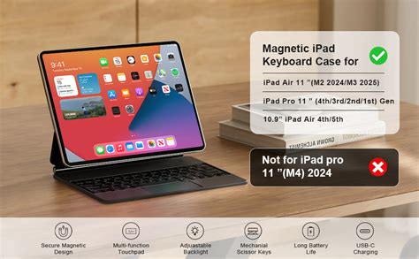 Magic Keyboard For Ipad Air 11 Inch M2 2024m3 2025andipad