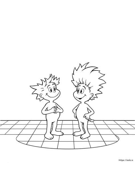 53 Cat In The Hat Coloring Pages Free Printable Sheets