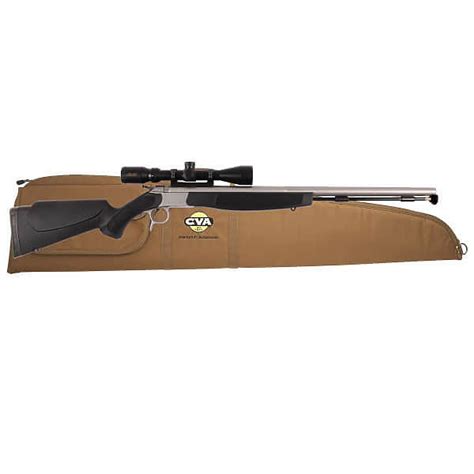 Cva Wolf Muzzleloader With Rifle Scope Package Stainless Steelblack