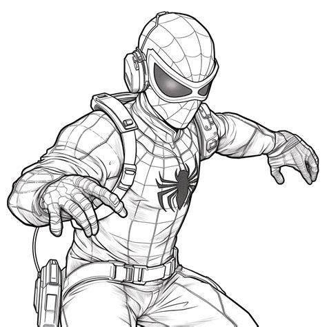Spider Man Homecoming Printable Coloring Pages 2025