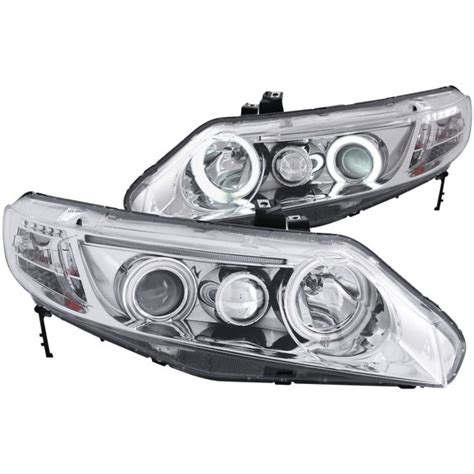 Anzo 2012 2015 Honda Civic Projector Headlights W U Bar Chrome