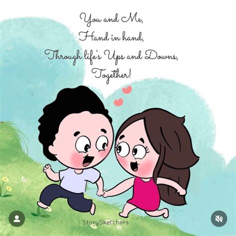 You And Me Cartoon Love Quotes Cute Love Cartoons Cute Images With