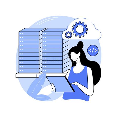 Network System Administrator Isolated Cartoon Vector Illustrations