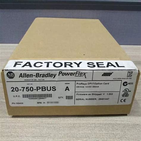 20 750 Pbus Allen Bradley Powerflex 750 Profibus Dpv1 Option Module