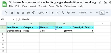 How To Fix Google Sheets Filter Not Working
