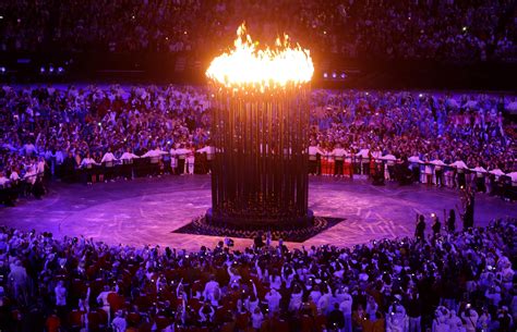 Lighting Of The Olympic Cauldron