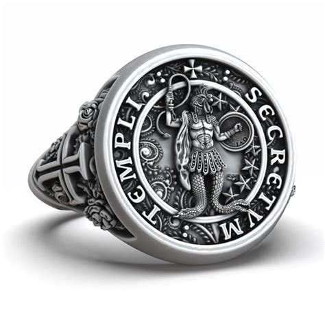 3d File Abraxas Secretum Templi Knight Templar Mystique Symbols Signet