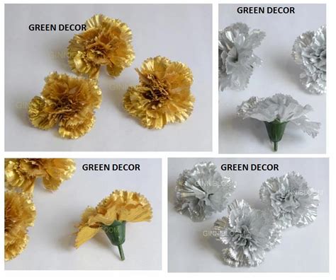 Plastic Loose Small Carnation Heads Metallic Wedding At Rs 4 75