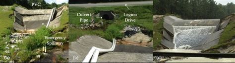 Emergency Spillway And Pvc Drainage Pipes At Dam D A Southwest View