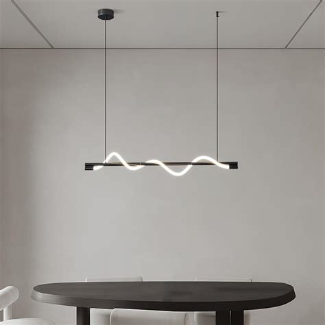 Linear Curve Island Pendant Lamp Vakkerlight