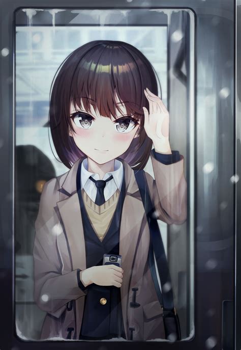 Safebooru 1girl Absurdres Bag Bangs Black Eyes Black Hair Black
