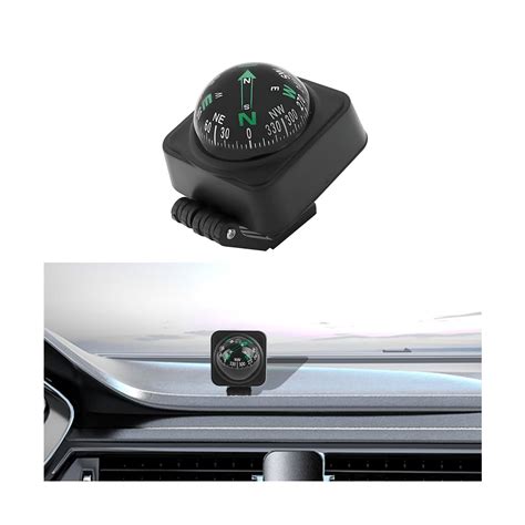 Mandark Car Compass Adjustable Dashboard Vehicle Direction Navigation