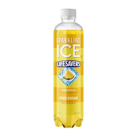 Sparkling Ice® Life Savers Pineapple 17oz Bottle Zero Sugar Naturally