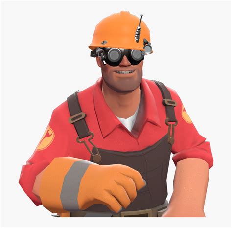 Tf2 Engineer Without Glasses Hd Png Download Kindpng