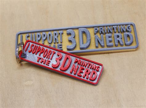 Free Stl File 3d Printing Nerd Keychain 🤓 ・3d Printer Model To Download