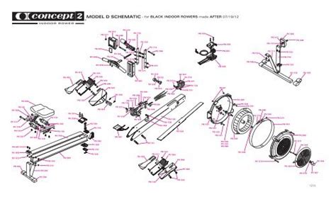 Black Model D Indoor Rower Master Schematic And Concept2