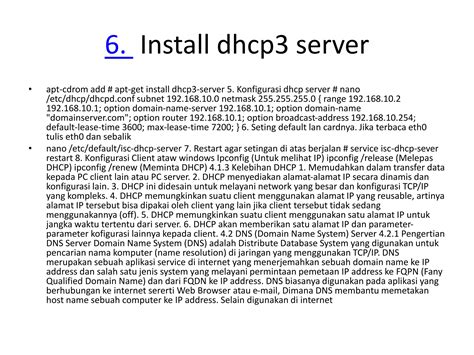 Dhcp Server Dan Dns Server PPTX