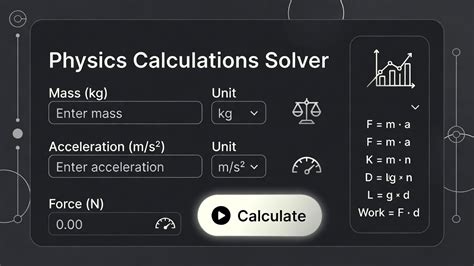 Physics Calculations Solver