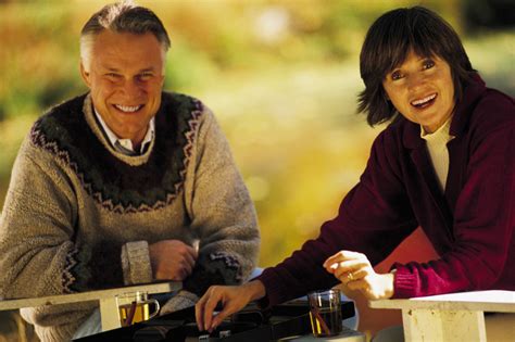 Mature Couple Outside Playing Game Free Photo Download Freeimages