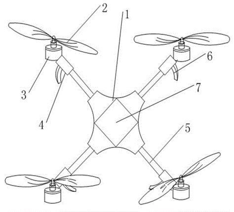 high tension transmission line inspection robot based on multi rotor