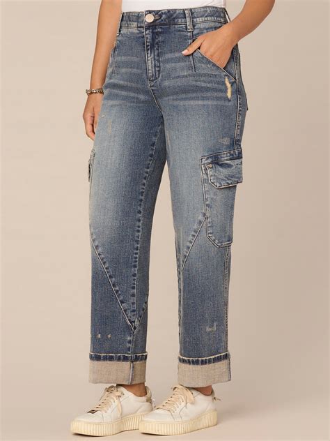 Womens Wide Leg Cargo And Utility Pants Democracy Clothing