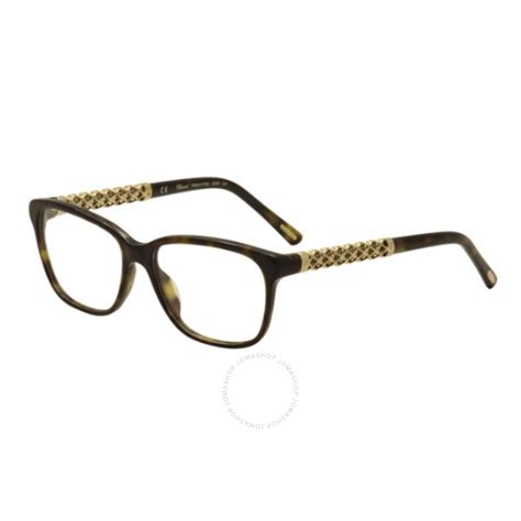Chopard Ladies Tortoise Square Eyeglass Frames Vch181s 722 53