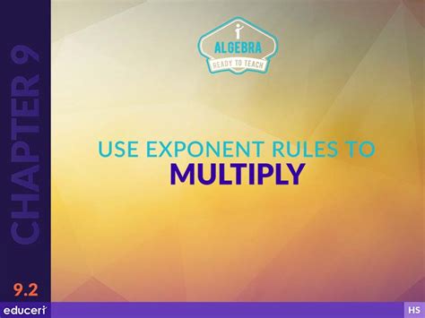 Use Exponent Rules To Multiply Lesson Plans