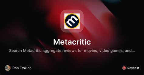 Raycast Store Metacritic