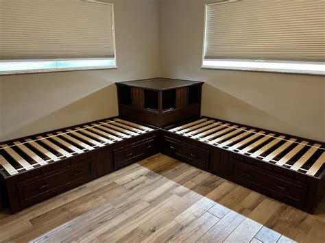Twin Beds Corner Twin Beds With Two Drawers Each For Sale In Miami Fl