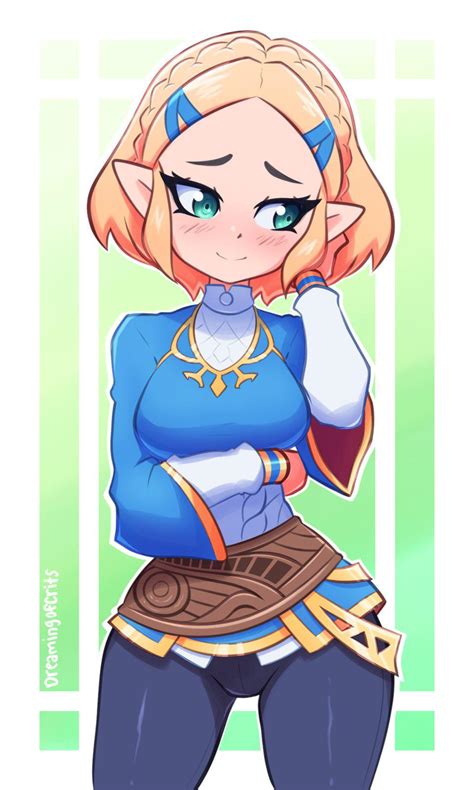 Botw Blushing Zelda By Dreamingofcrits Rzelda