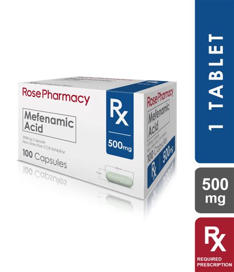 Mefenamic 500mg Capsules Rose Pharmacy Generics Rose Pharmacy