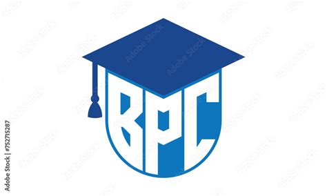 Bpc Initial Letter Academic Logo Design Vector Template School College