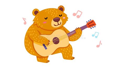 Cute Hamster Playing Guitar Vector Cartoon Vector Design Generative Ai