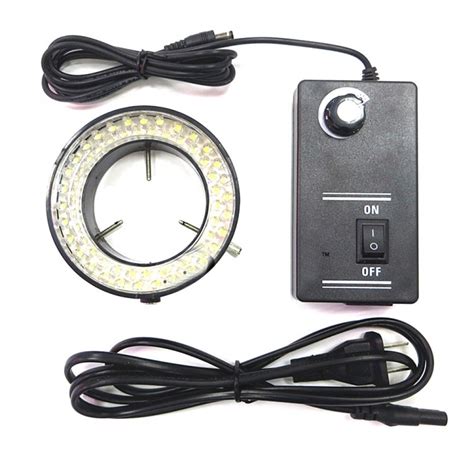 Led Electron Microscope Light Source 60 Led Ring Light Illuminator Lamp Source Free Shipping