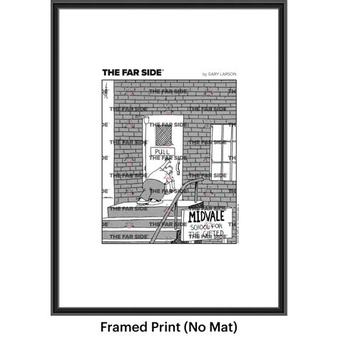 The Far Side® Comic Art Print “midvale School For The Ted” Black