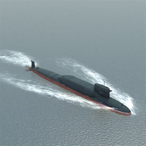 3d Jin Type094 Submarine Ssbn
