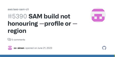 Sam Build Not Honouring Profile Or Region · Issue 5390 · Awsaws