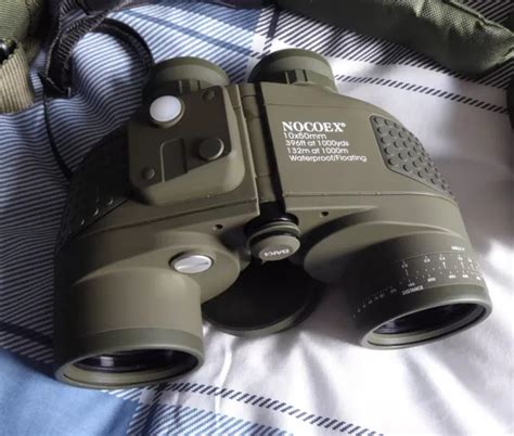 Nocoex 10x50 Hd Military Binoculars With Rangefinder Compass Telescope