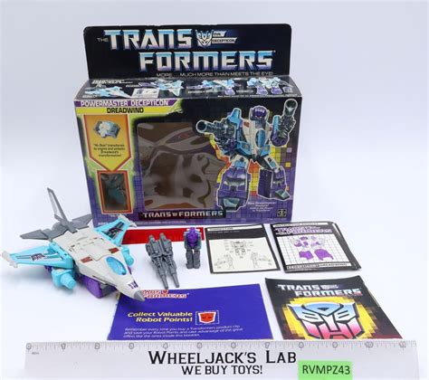 Dreadwind Powermaster 100 Complete Wbox And Insert G1 Transformers Vintage Wheeljacks Lab